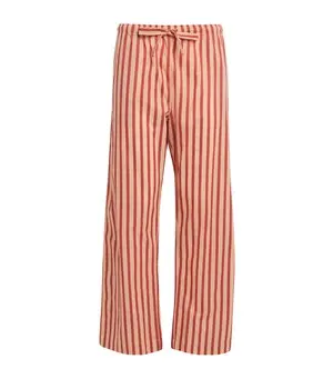 Derek Rose Cotton Capri Pyjama Bottoms - Red