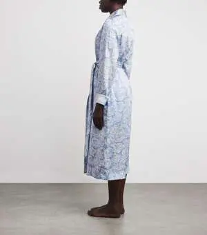 Derek Rose Silk Floral Robe