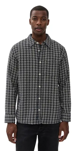CORRIDOR Reverse Tweed Snow Check Shirt