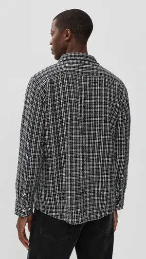 CORRIDOR Reverse Tweed Snow Check Shirt
