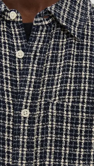 CORRIDOR Reverse Tweed Snow Check Shirt