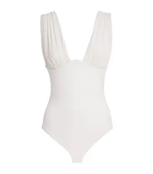 Zimmermann Gathered Awaken Swimsuit - Ivory