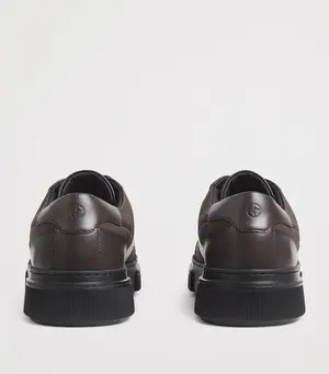 Giorgio Armani Leather Logo Sneakers