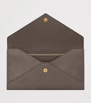 Saint Laurent Large Letter Wallet - Grey
