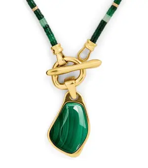Zimmermann Malachite Beaded Ore Necklace - Green