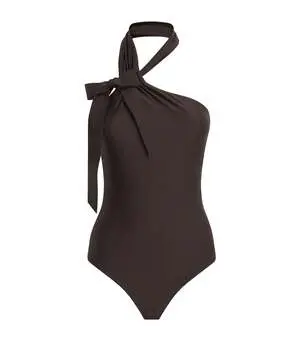 Zimmermann Halterneck Awaken Swimsuit - Black