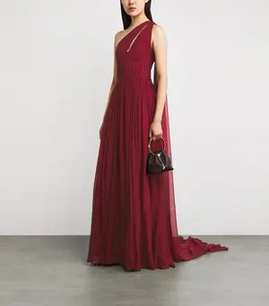 Zuhair Murad Silk Ruched Gown