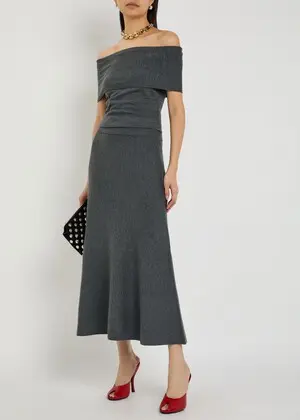 Simkhai Callahan Off-the-shoulder Wool Top