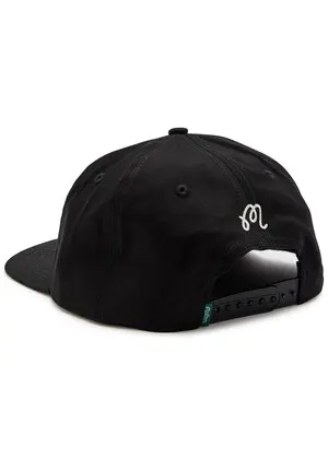 MALBON Monarch Logo-print Cotton Cap - Black