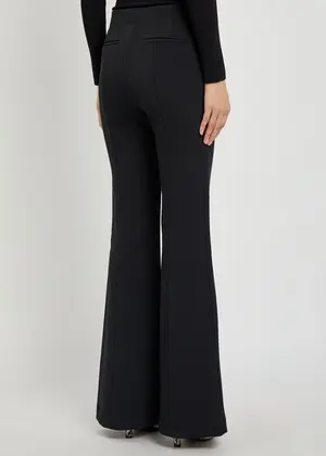Simkhai Kenna Flared-leg Woven Trousers - Black