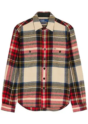 Ralph Lauren Checked Flannel Shirt - Red