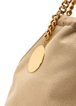 Stella McCartney Falabella Drawstring Faux Suede Tote - Cream