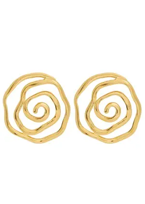 LYNYER Floral Vortex Drop Earrings - Gold
