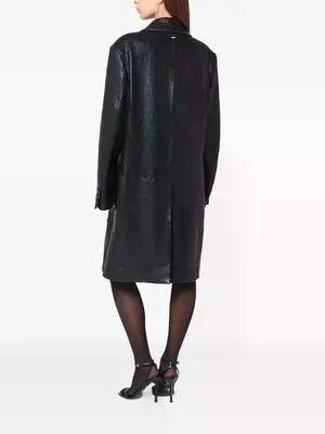 CASSELL Buttoned Leather Coat