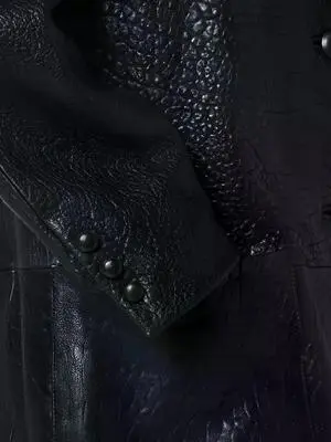 CASSELL Buttoned Leather Coat