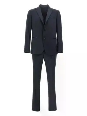 MARCHESANI Satin Trim Three-piece Suit