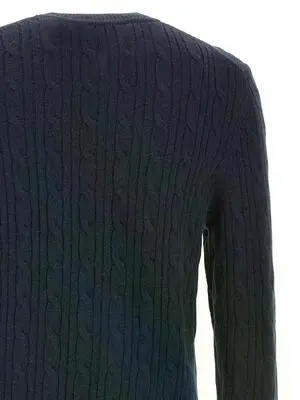 BOSS Cable Knit Crew Neck Sweater