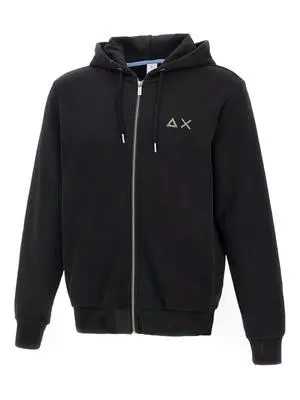 SUN 68 Zip-up Hoodie With Logo Embroidery