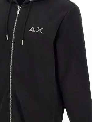 SUN 68 Zip-up Hoodie With Logo Embroidery