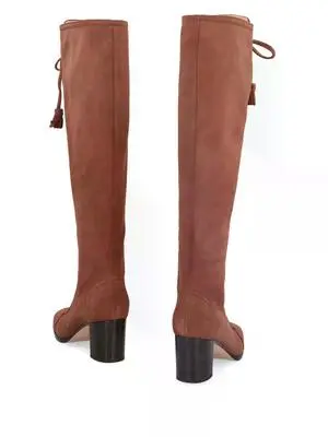 Alberta Ferretti Lace-up Knee High Boots