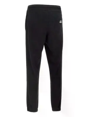 SUN 68 Basic Elasticated-waist Logo Track Pants - Black