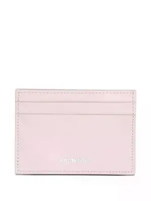 Off-White Leather Stripes Cardholder