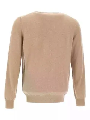 KANGRA Long-sleeved Crew Neck Sweater - Neutrals
