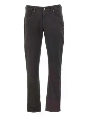 RE-HASH Rubens Z Logo-patch Stretch Trousers - Grey