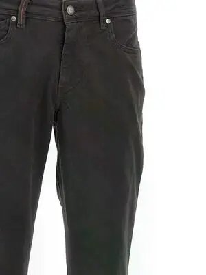 RE-HASH Rubens Z Logo-patch Stretch Trousers - Grey