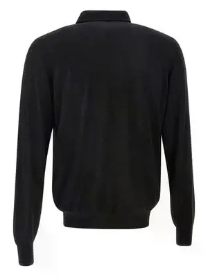 FILIPPO DE LAURENTIIS Long-sleeves Ribbed Polo Shirt