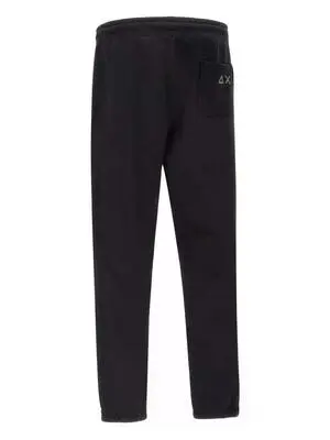 SUN 68 Drawstring Logo-embroidered Track Pants - Black
