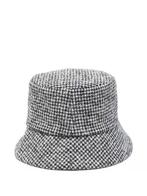 Ermanno Scervino Houndstooth Bucket Hat