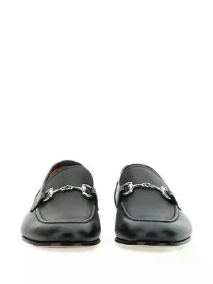 DUCA DEGLI ABRUZZI Leather Loafers With Metal Detail