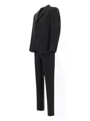 MARCHESANI Satin-trims Three-piece Single-breasted Suit