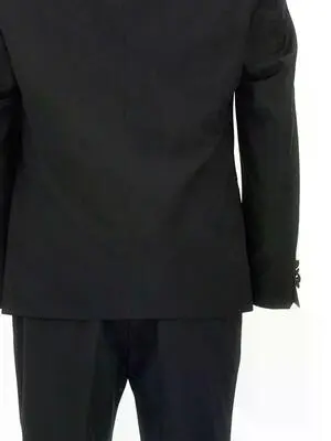 MARCHESANI Satin-trims Three-piece Single-breasted Suit