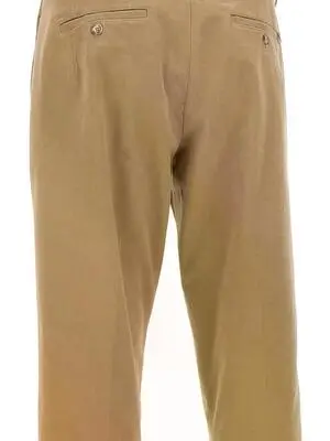RE-HASH Buttoned Cotton Straight-leg Trousers