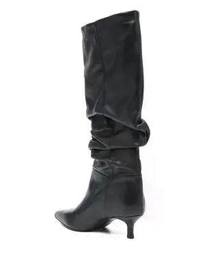 GISEL MOIRE 50mm Morgan Boots - Black