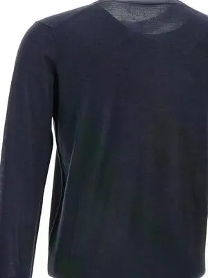 KANGRA Crew Neck Ribbed Wool Knit Sweater