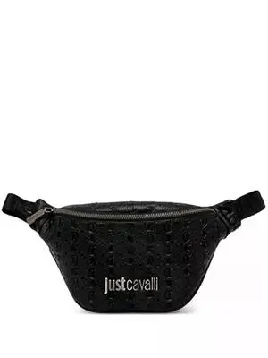Just Cavalli Embossed Belt Bag - Black