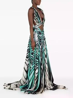 Roberto Cavalli Printed Maxi Dress
