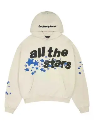 BROKEN PLANET Graphic Hoodie - Neutrals