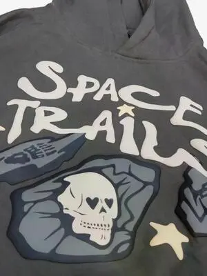 BROKEN PLANET Graphic-printed Hoodie - Grey