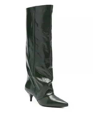 ALCHIMIA 55mm Leather Knee-high Boots