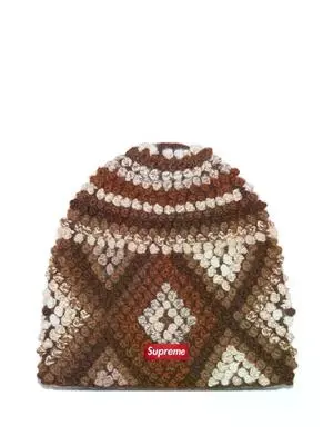 Supreme Textured Beanie - Brown