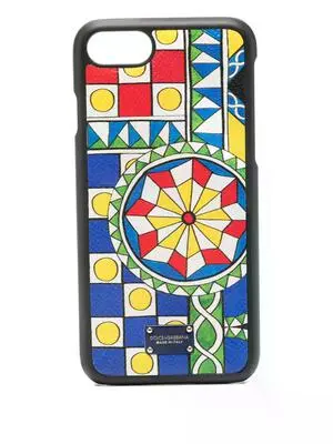 Dolce & Gabbana Geometric-print Iphone 7 And 8 Case - Blue