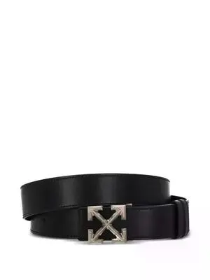 Off-White Arrow-motif Leather Belt - Black
