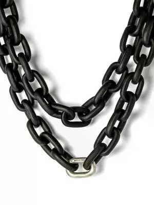 PARTS OF FOUR Organic Chain Necklace - Black