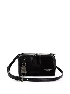 Dolce & Gabbana Padlock-detailed Shoulder Bag - Black