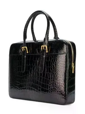 Thom Browne Alligator Leather Business Bag