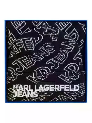 Karl Lagerfeld Monogram Scarf Set